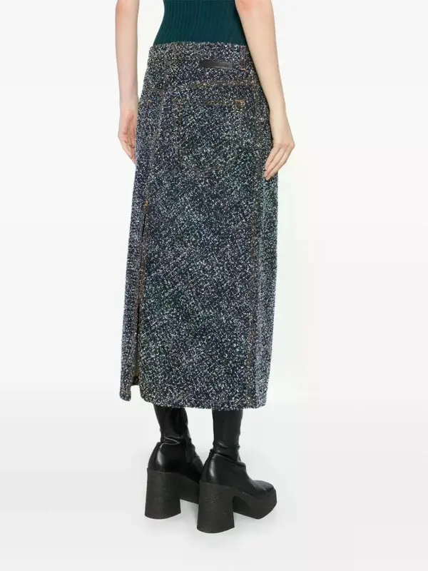 Stella McCartney Bouclé Denim Skirt