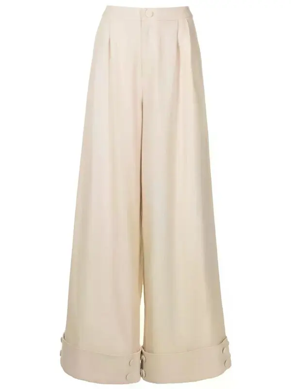 NERIAGE Lirio Wide-leg Trousers - Neutrals