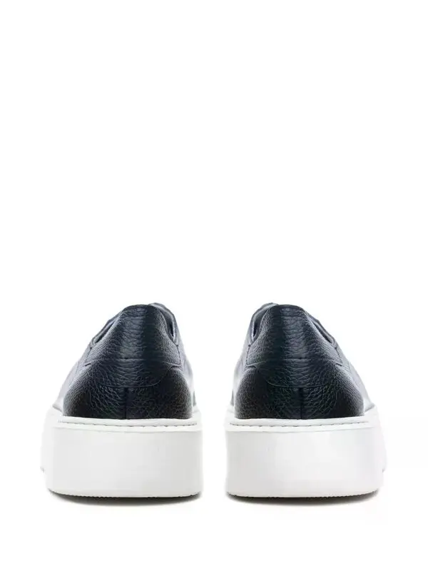 POCHE PARIS Leather Lace-up Sneakers