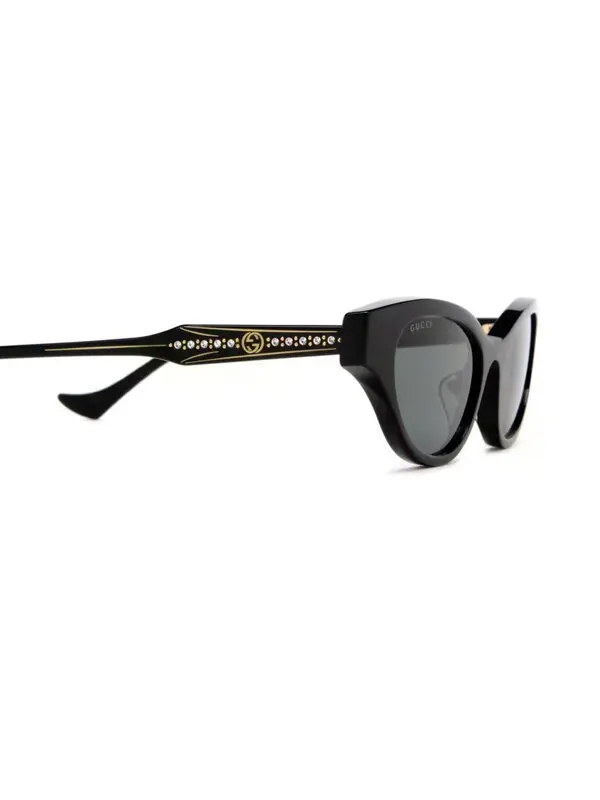 Gucci Acetate Cat-eye Frame Sunglasses - Black