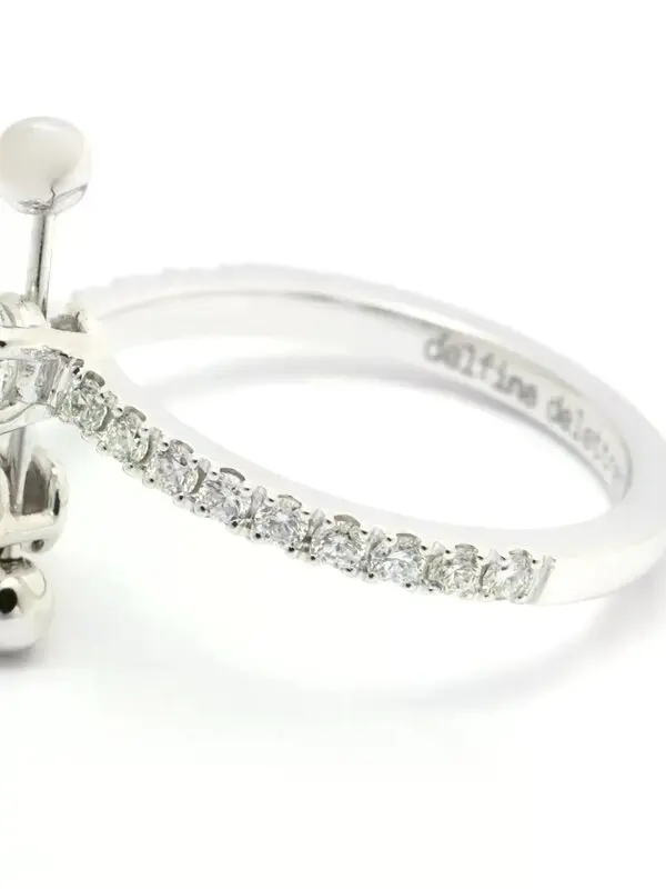 Delfina Delettrez 18kt White Gold Diamond Ring