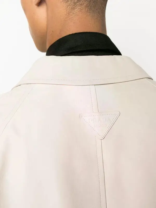 Prada Leather Trench Coat