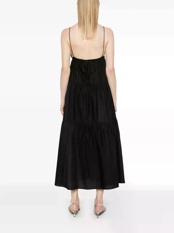 Matteau Tiered V-neck Maxi Dress