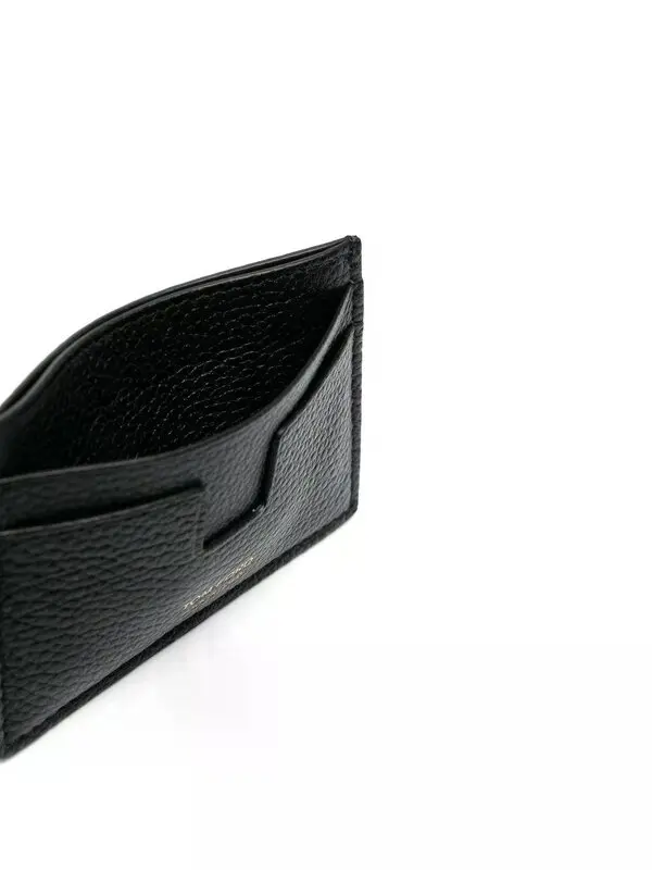 TOM FORD Logo-print Leather Card Holder - Black