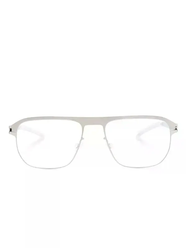 Mykita Lorenzo Rectangle-frame Glasses - Silver