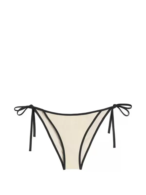 TOTEME Stripe Tie Bikini Bottoms - Neutrals