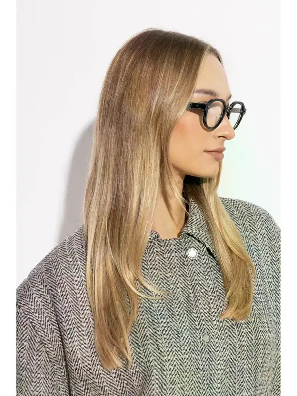 Valentino Garavani Studded Round Frame Eyeglasses