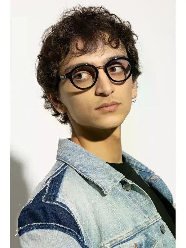 Valentino Garavani Studded Round Frame Eyeglasses