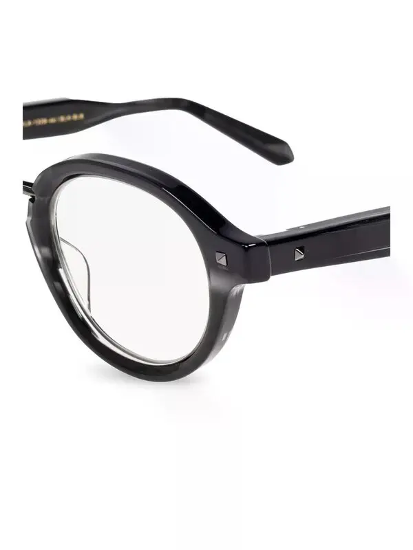 Valentino Garavani Studded Round Frame Eyeglasses