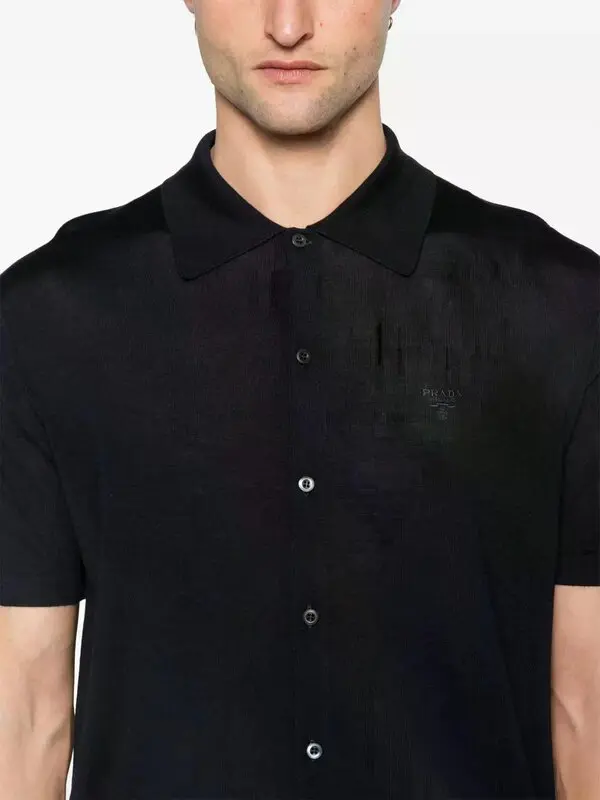 Prada Logo-embroidered Shirt