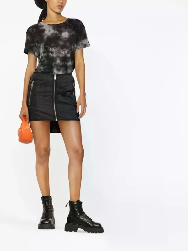 Heron Preston Quilted Mini Skirt With High-low Hem