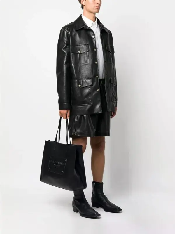 Dolce & Gabbana Logo-embossed Leather Tote Bag