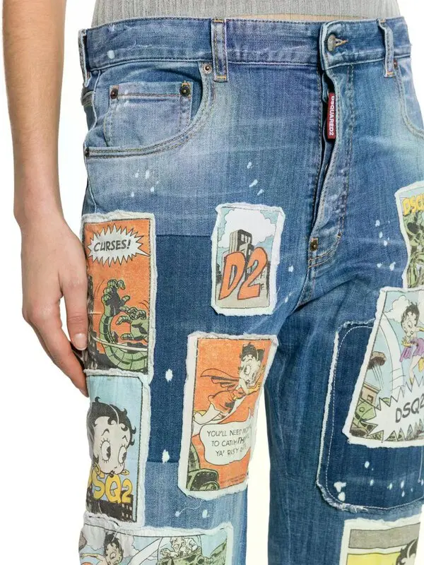 Dsquared2 Straight-leg Jeans With Patch Details