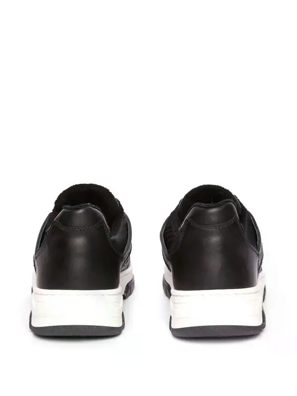 MSGM Panelled Leather Sneakers