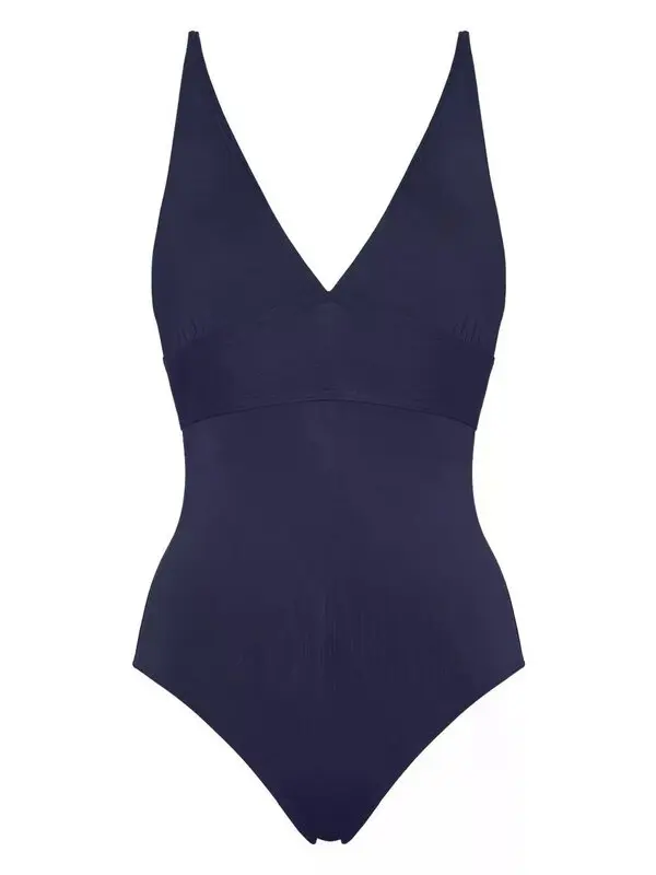 ERES Larcin Plunge Neck One-piece Swimsuit - Blue