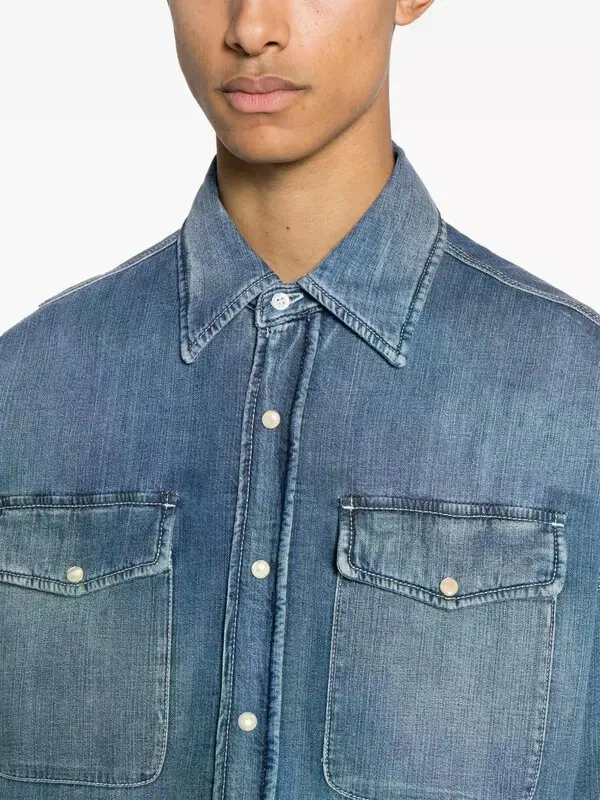 Alexander McQueen Seal-embroidered Denim Jacket