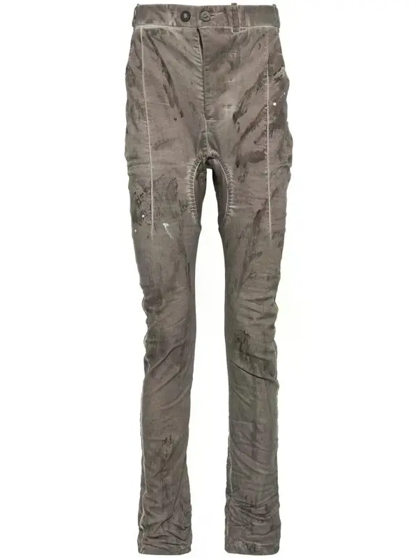 Boris Bidjan Saberi Distress Finish Trousers