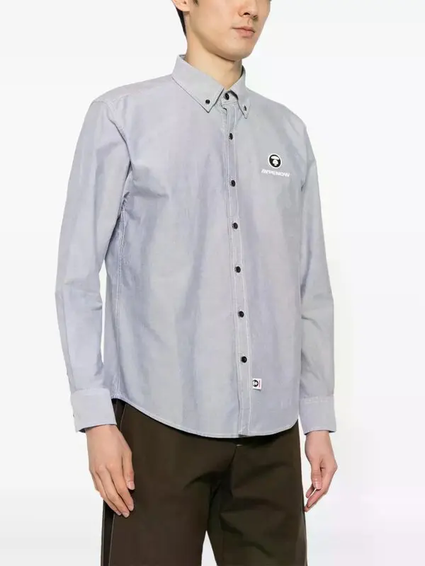 AAPE BY *A BATHING APE Logo-patch Long-sleeved Shirt