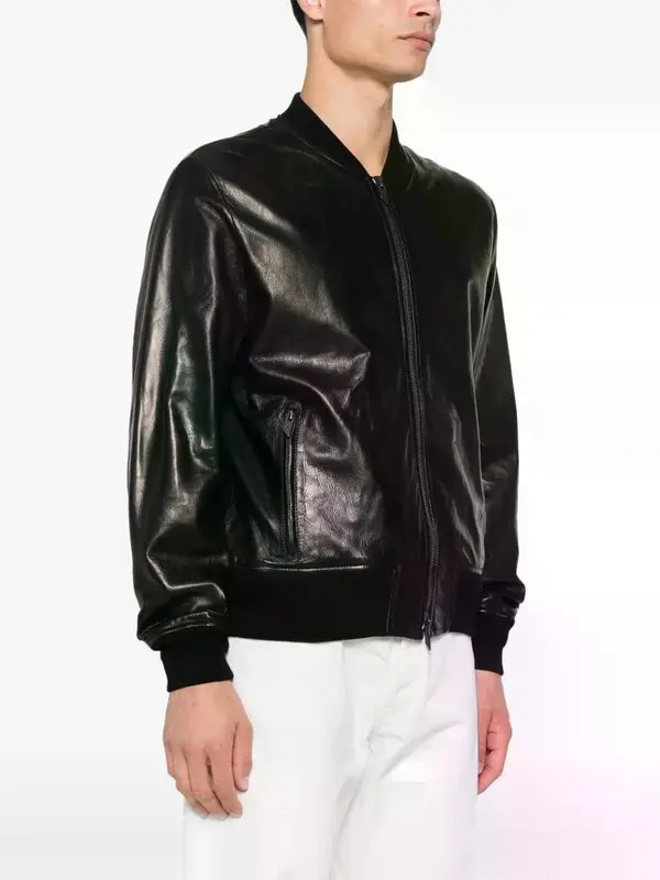 SALVATORE SANTORO Leather Bomber Jacket