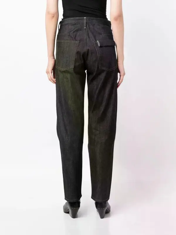JIL SANDER Contrast Stitching Tapered Leg Jeans