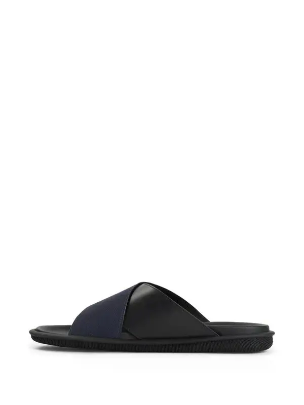 Giorgio Armani Crossover Strap Slides