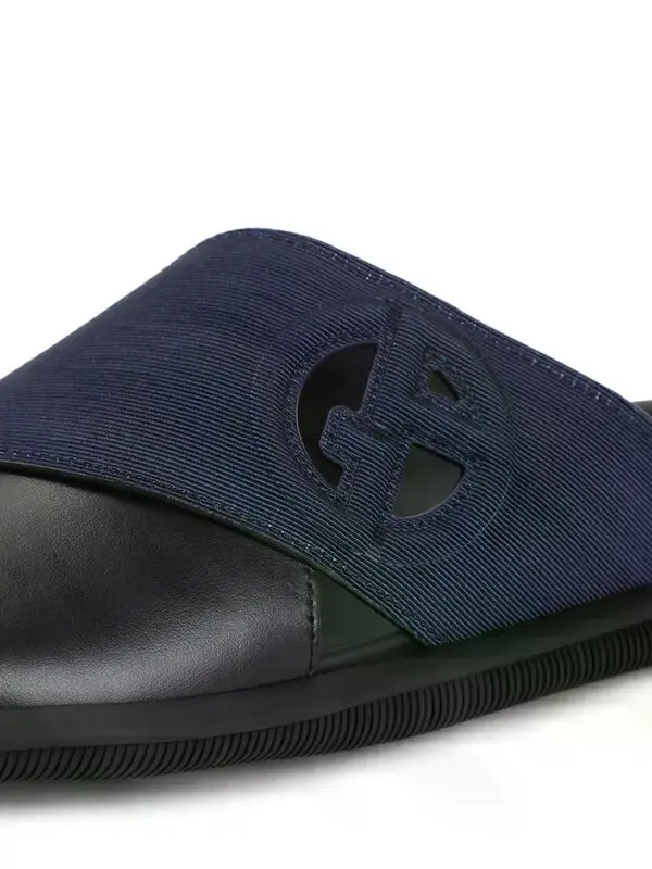 Giorgio Armani Crossover Strap Slides