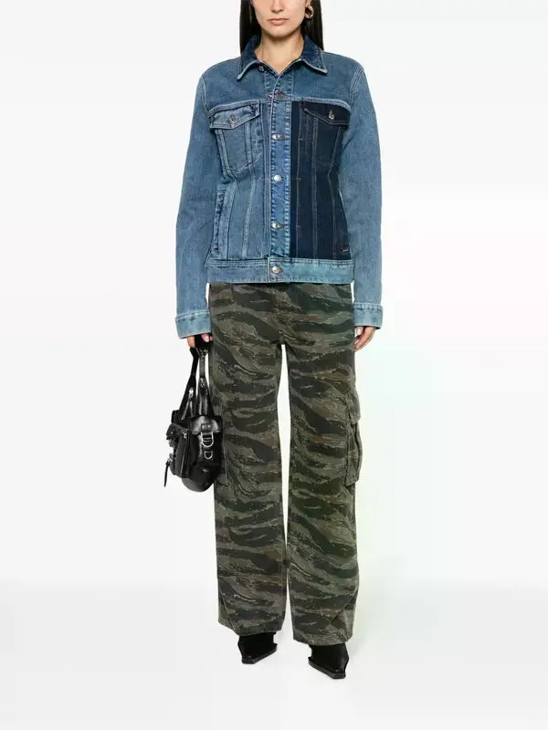 Zadig&Voltaire Colour-block Stretch-cotton Denim Jacket