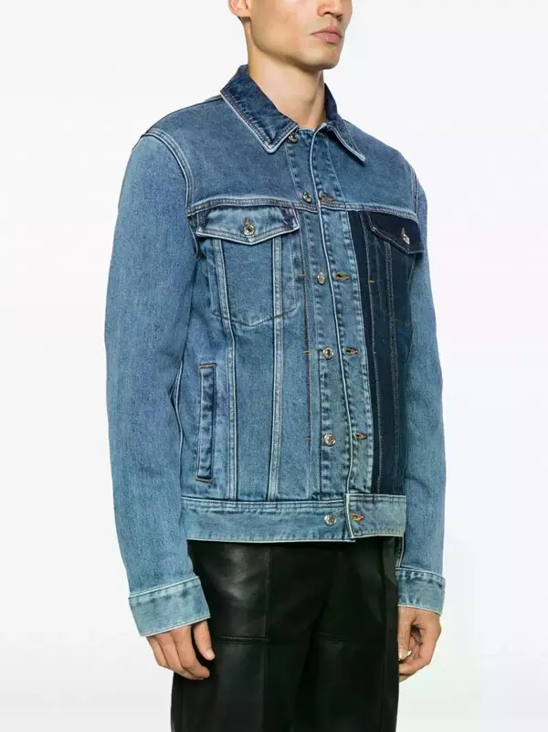 Zadig&Voltaire Colour-block Stretch-cotton Denim Jacket