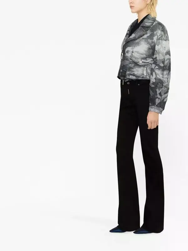 Dsquared2 Stretch-cotton Flared Jeans - Black