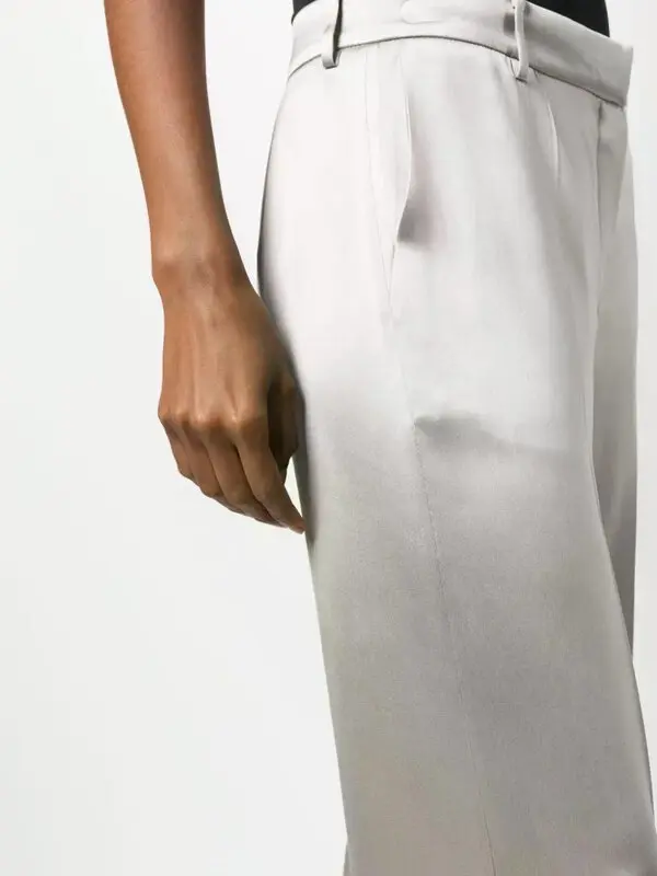 Magda Butrym Silk Wide-leg Trousers - Grey