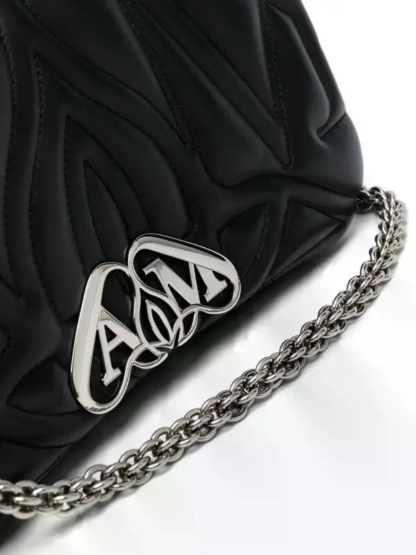 Alexander McQueen Seal Shoulder Bag - Black