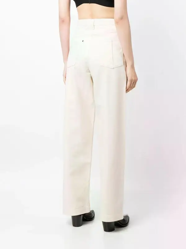PETER DO High-rise Wide-leg Jeans