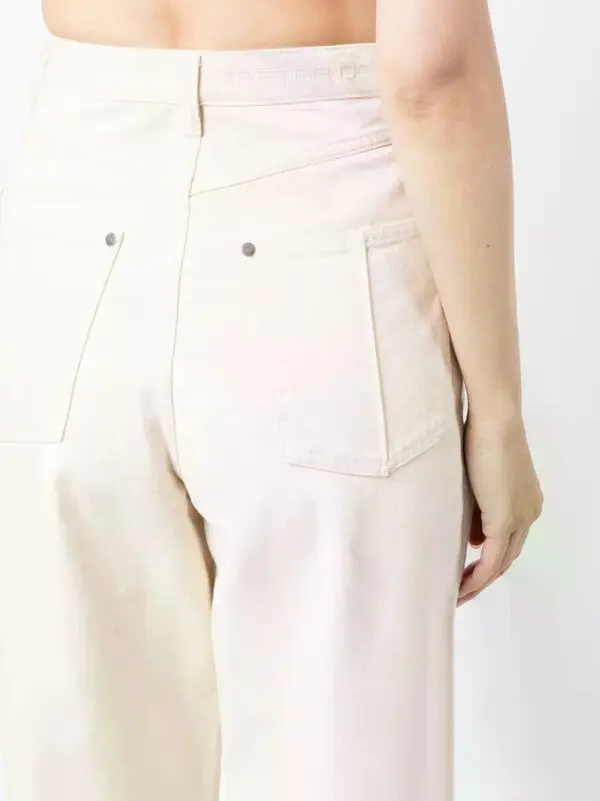PETER DO High-rise Wide-leg Jeans