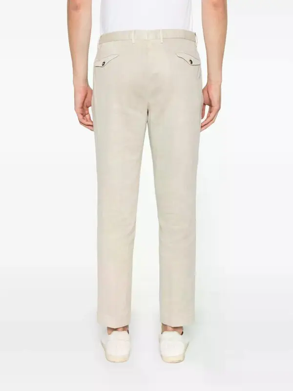 DELL'OGLIO Pleat-detail Trousers - Neutrals