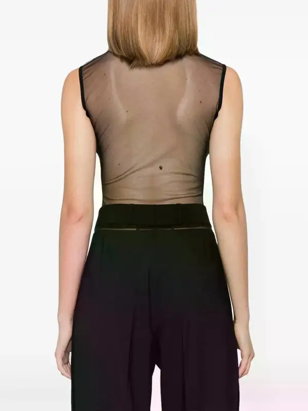 NENSI DOJAKA Sleeveless Mesh Bodysuit
