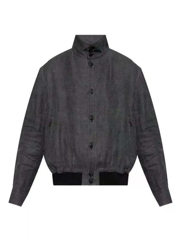 Giorgio Armani Charcoal Bomber Jacket