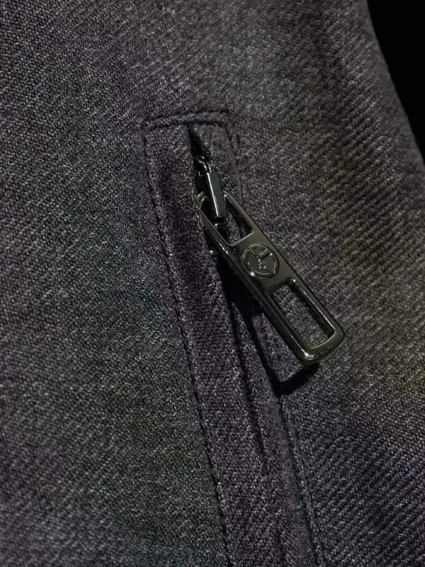 Giorgio Armani Charcoal Bomber Jacket