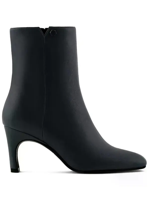 Armani Exchange Logo Plaque Ankle Boots