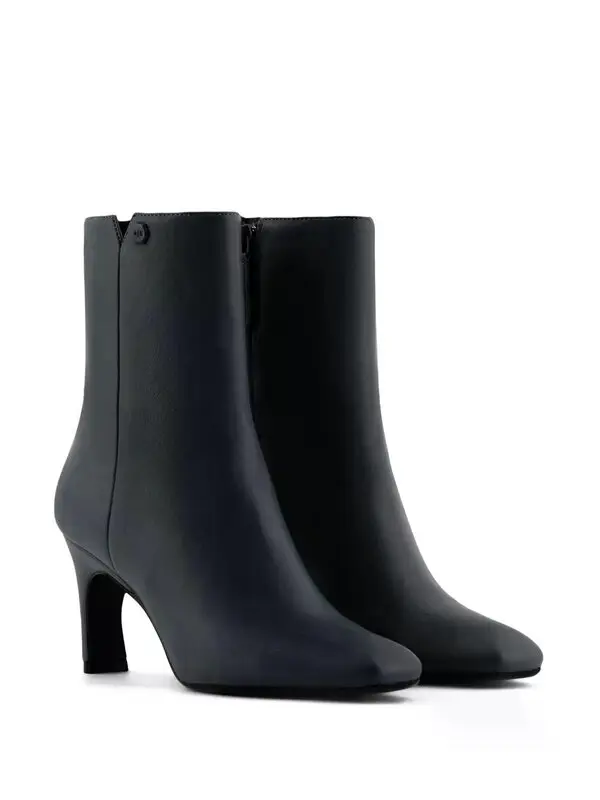 Armani Exchange Logo Plaque Ankle Boots