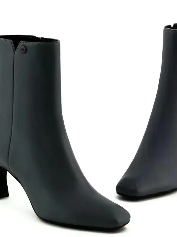 Armani Exchange Logo Plaque Ankle Boots