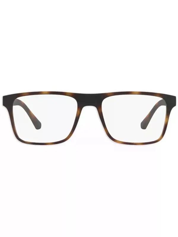 Emporio Armani Tortoiseshell-effect Glasses