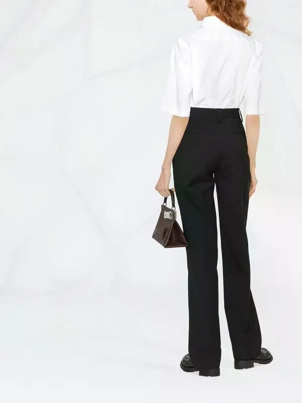 Prada Tailored Logo-plaque Trousers