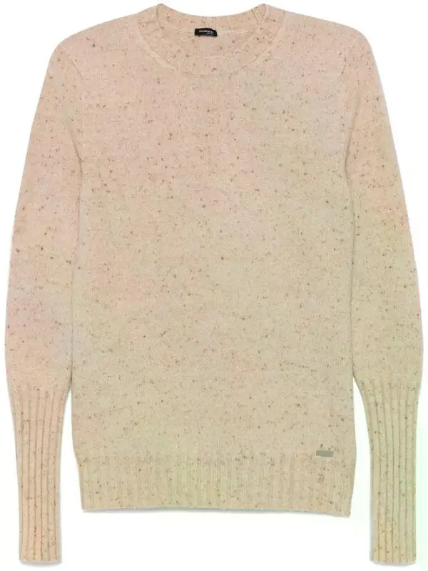 Kiton Speckle-knit Virgin Wool Jumper