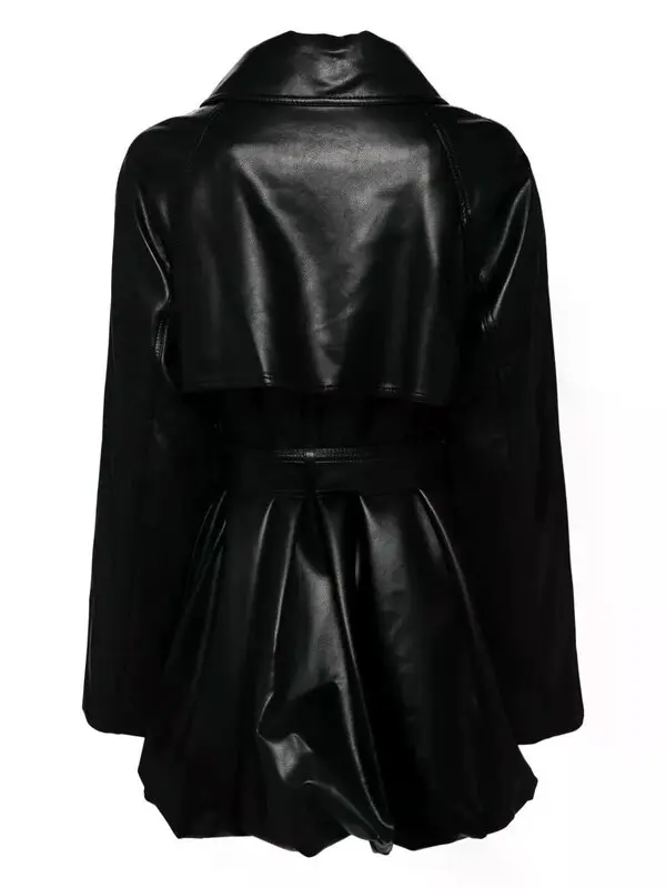 Goen.j Leather Trench Jacket