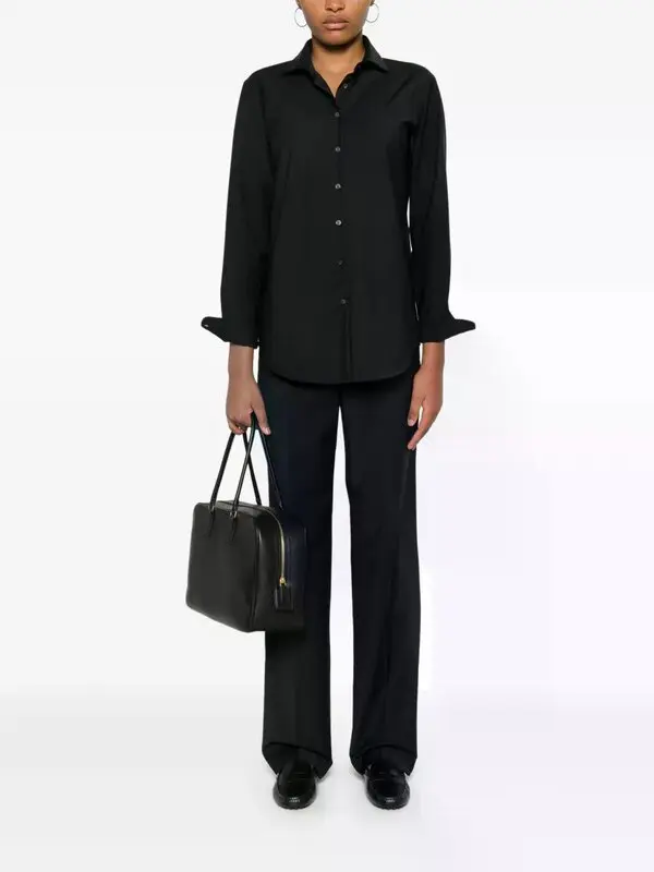 DRHOPE Classic Collar Wool Blend Shirt