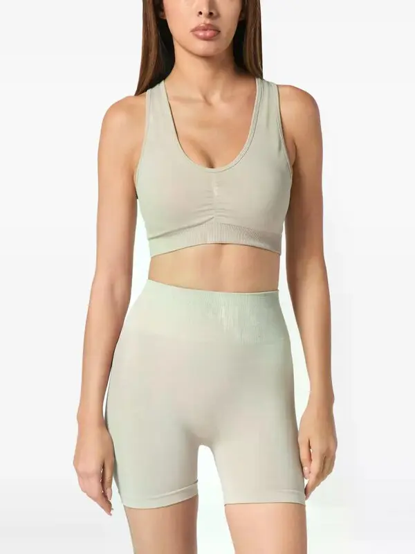 PLEIN SPORT Seamless Wide-straps Sports Bra - Neutrals