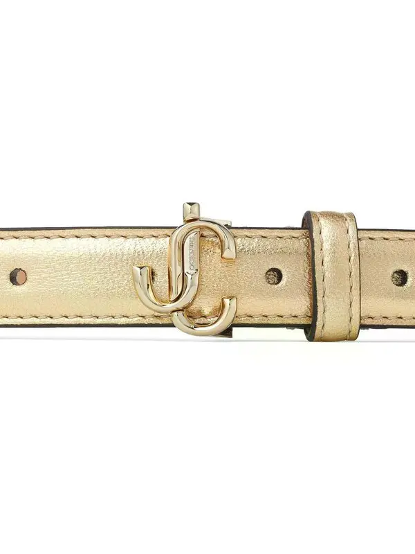 JIMMY CHOO Helina Logo Buckle Belt