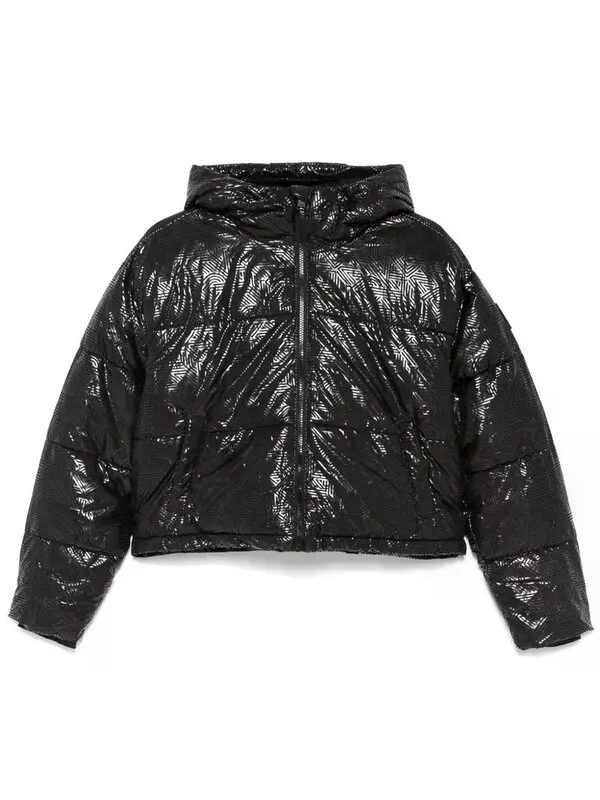 Dkny Cropped Jacket With Embossed Crosswalk Print
