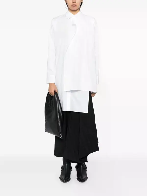 Yohji Yamamoto Layered Design Shirt - Neutrals