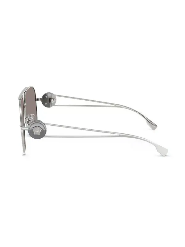 Versace Pilot Frame Sunglasses With Medusa Motif